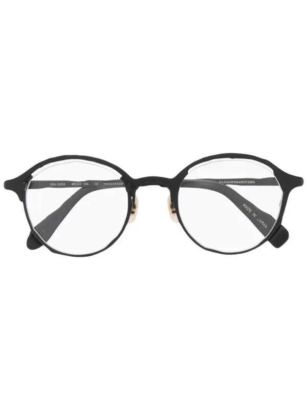 MASAHIROMARUYAMA Round Frame Glasses - Black