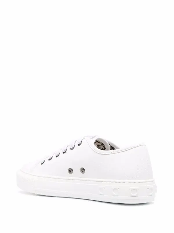 FERRAGAMO Embossed-logo Low-top Sneakers - White