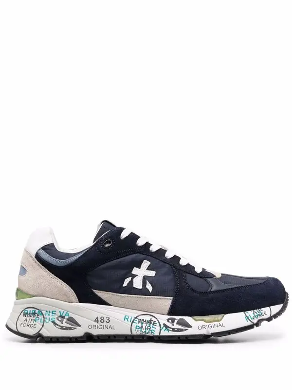 Premiata Mase Panelled Sneakers - Blue