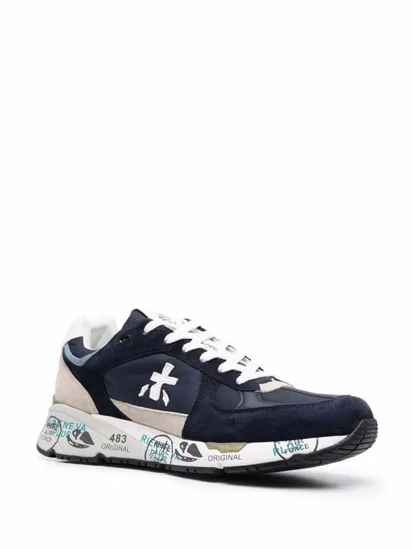 Premiata Mase Panelled Sneakers - Blue