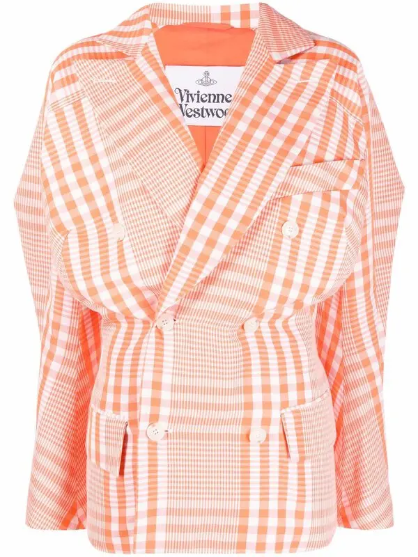 VIVIENNE WESTWOOD Double Breasted Check Blazer