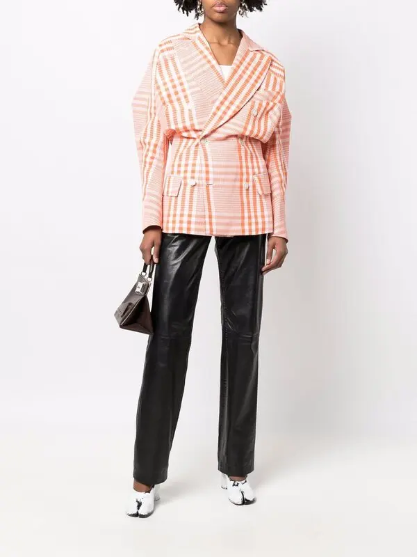 VIVIENNE WESTWOOD Double Breasted Check Blazer