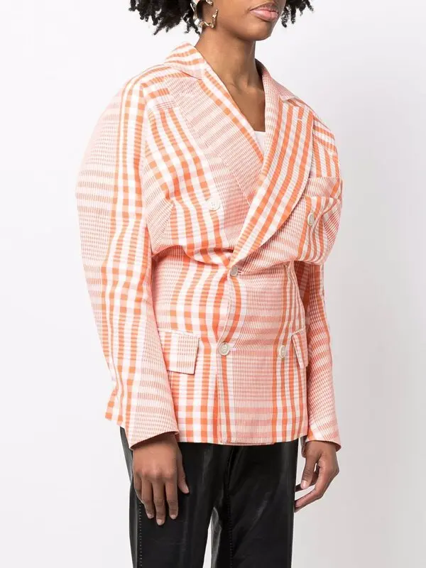 VIVIENNE WESTWOOD Double Breasted Check Blazer
