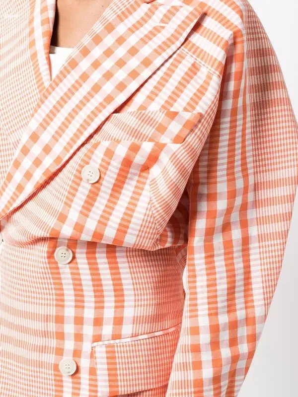 VIVIENNE WESTWOOD Double Breasted Check Blazer