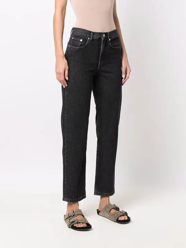 A.p.c. Mid-rise Straight-leg Denim Jeans - Black