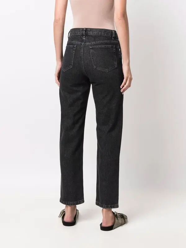 A.p.c. Mid-rise Straight-leg Denim Jeans - Black