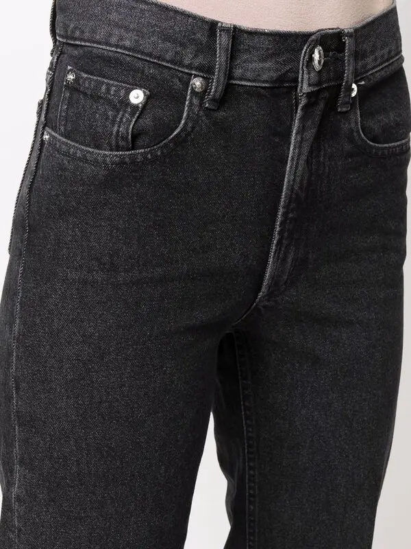 A.p.c. Mid-rise Straight-leg Denim Jeans - Black