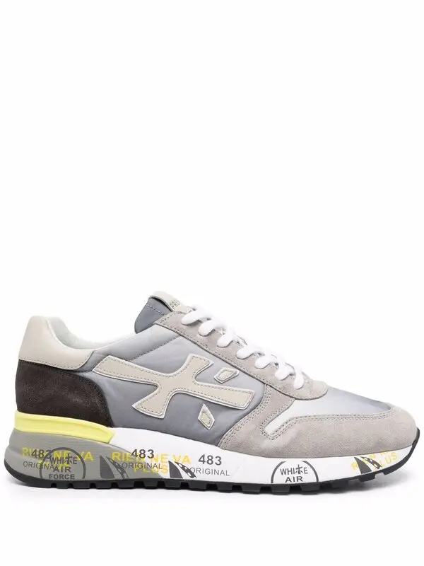 Premiata Mick Color-block Sneakers - Grey