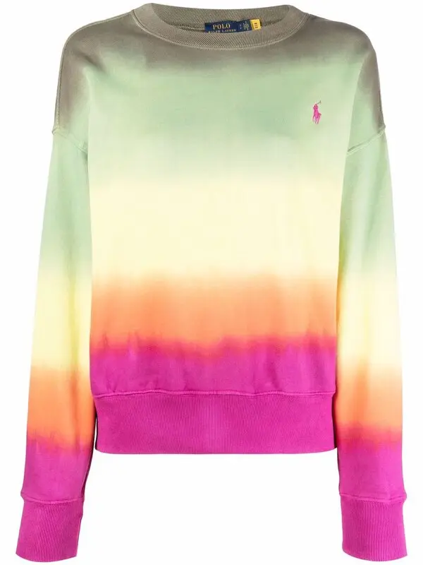 Polo Ralph Lauren Polo Pony-embroidered Tie-dye Sweatshirt - Green