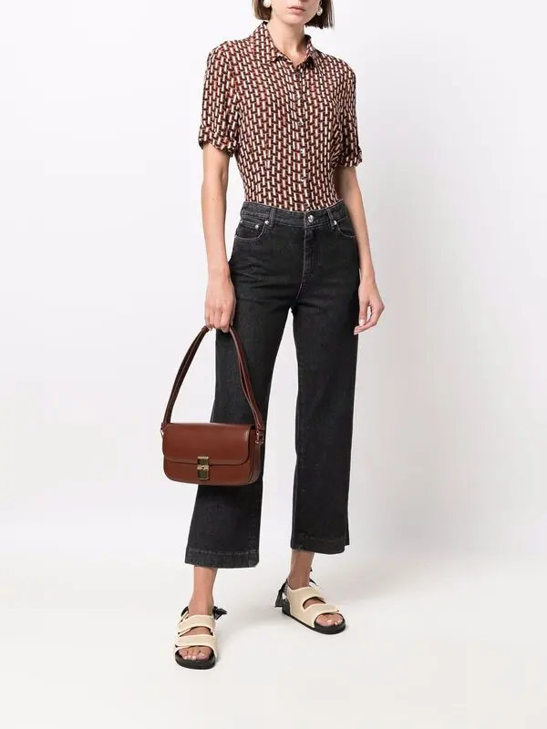 A.p.c. Grace Foldover Crossbody Bag