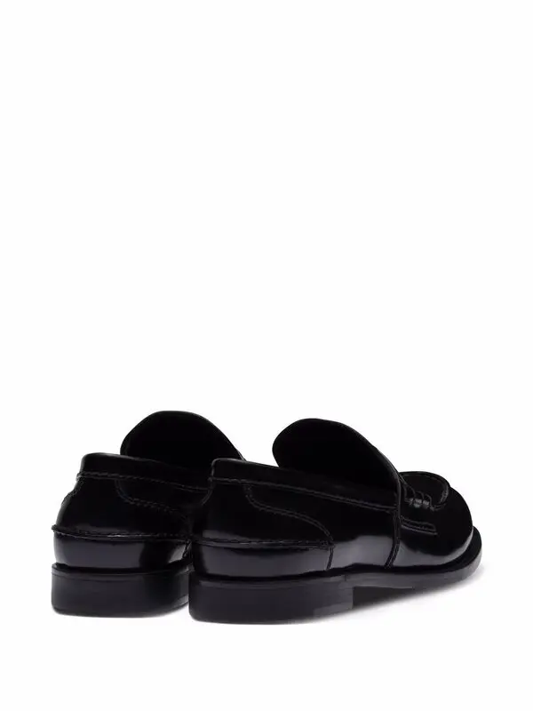 Miu Miu Leather Penny Loafers