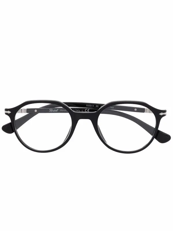 Persol Round Frame Eyeglasses - Black