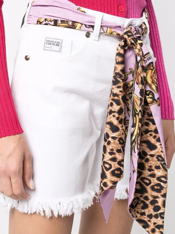 Versace Scarf Belt Shorts