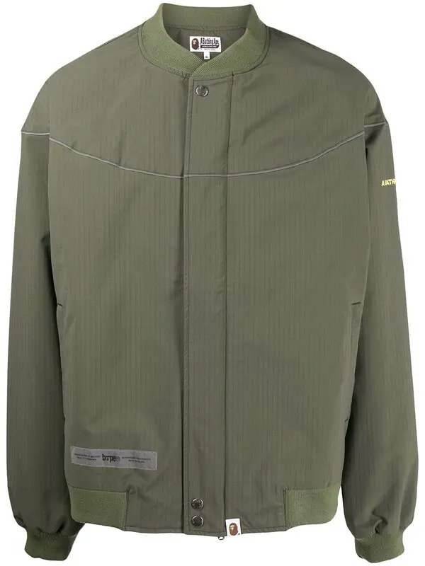 A BATHING APE® World Gone Mad Bomber Jacket