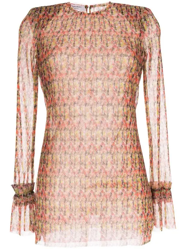 Philosophy Di Lorenzo Serafini Graphic Print Long Sleeve Top