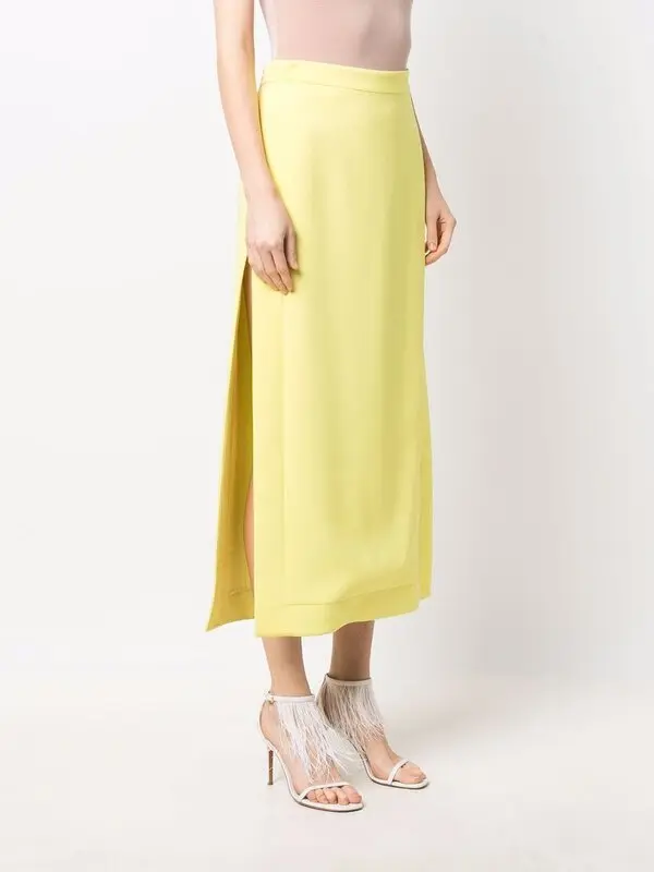 Emilio Pucci High-waisted Slit Detail Ankle-length Skirt