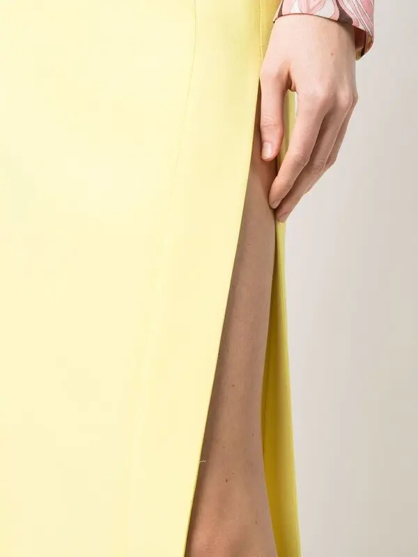 Emilio Pucci High-waisted Slit Detail Ankle-length Skirt