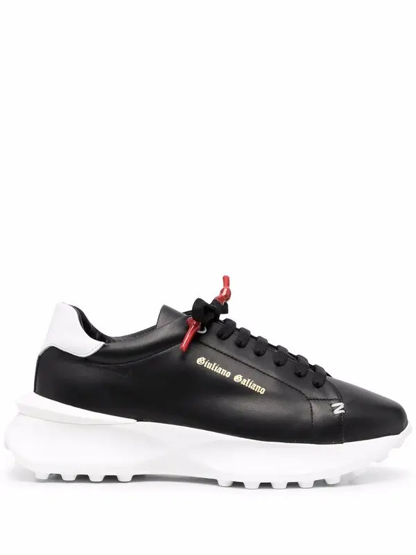 GIULIANO GALIANO Side Logo-print Sneakers - Black