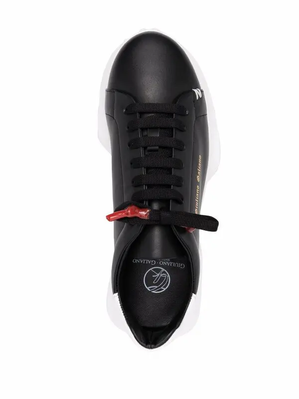 GIULIANO GALIANO Side Logo-print Sneakers - Black