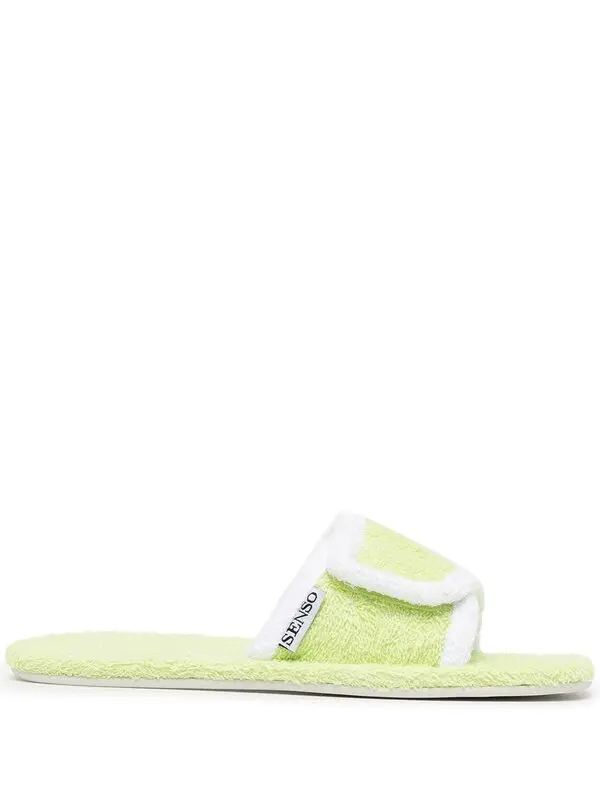 Senso Iris Towelling Sandals - Green