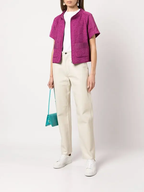Herno Short-sleeve Tweed Jacket