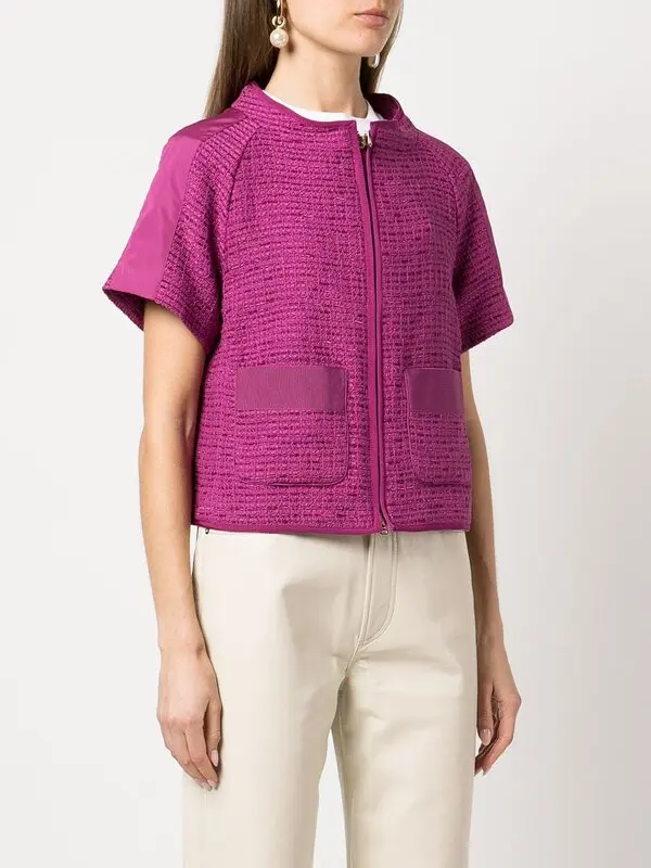 Herno Short-sleeve Tweed Jacket