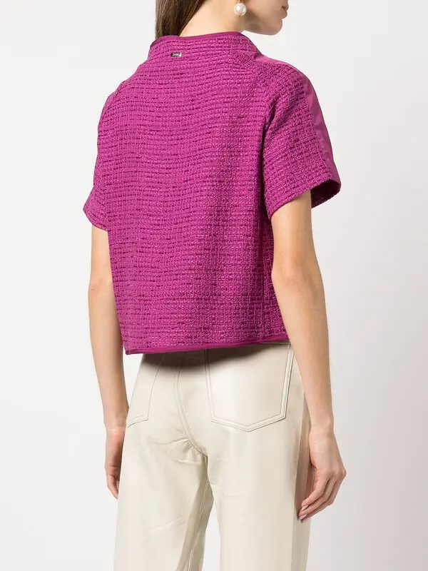 Herno Short-sleeve Tweed Jacket