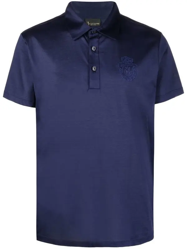 BILLIONAIRE Short-sleeved Polo Shirt - Blue