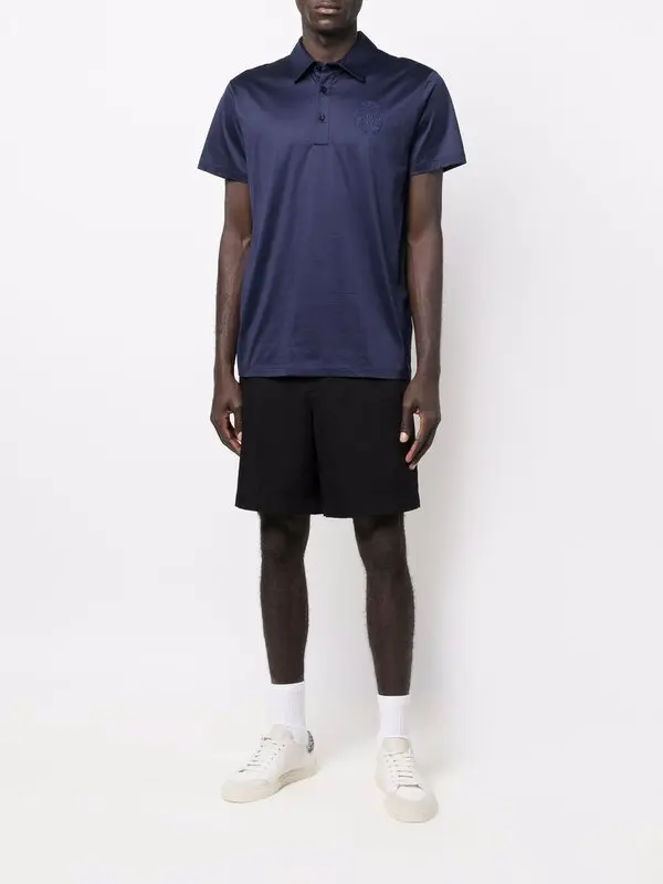 BILLIONAIRE Short-sleeved Polo Shirt - Blue