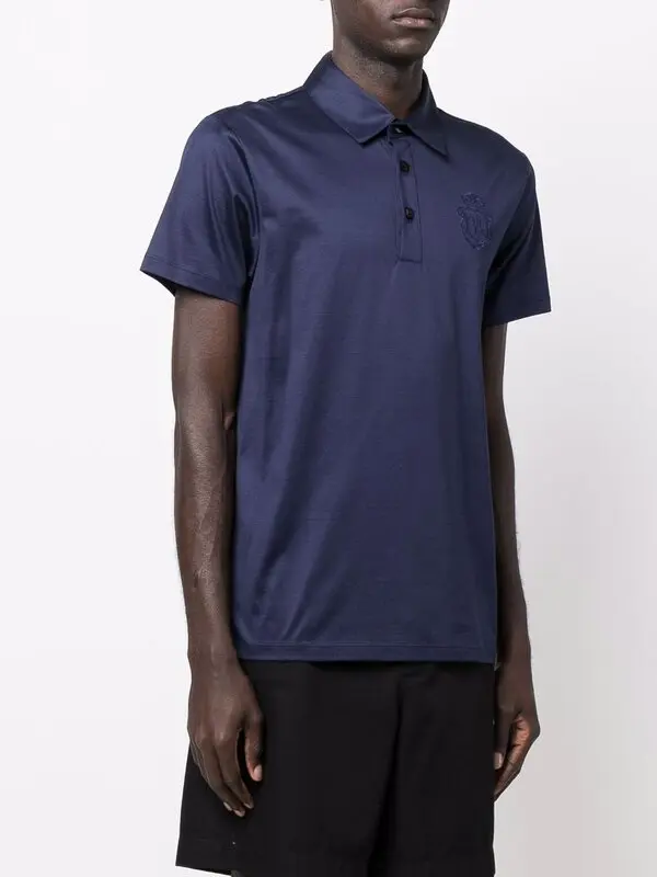 BILLIONAIRE Short-sleeved Polo Shirt - Blue