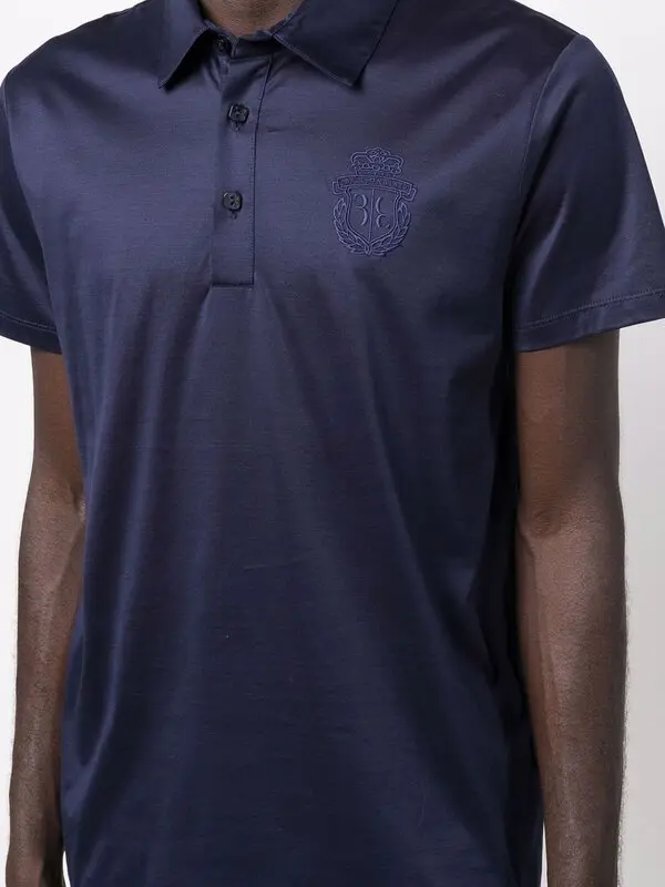BILLIONAIRE Short-sleeved Polo Shirt - Blue