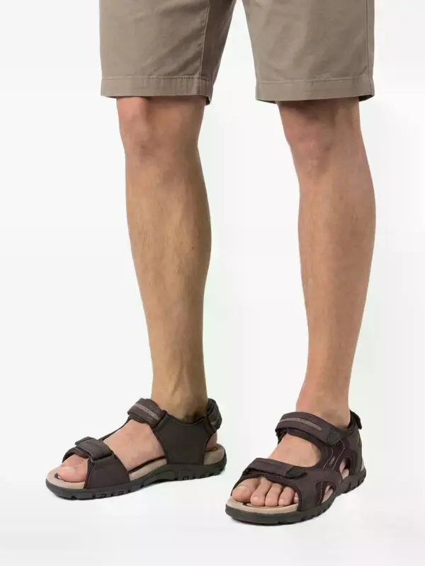 Geox Strada Double-strap Sandals - Brown