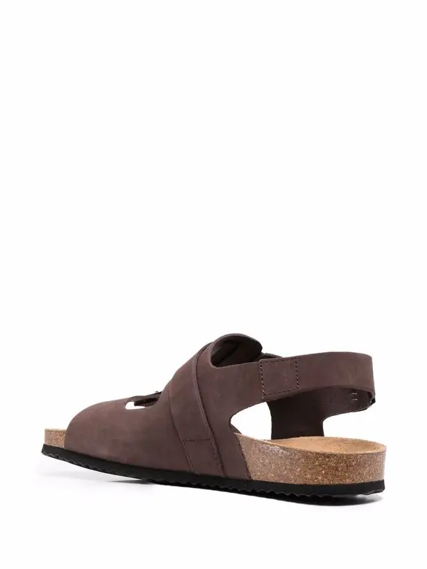 Geox Ghita Leather Sandals - Brown