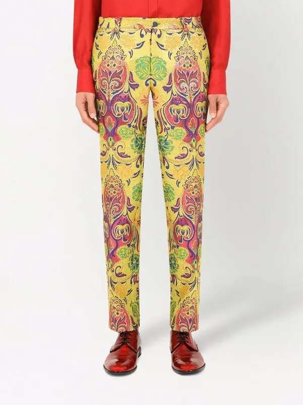 Dolce & Gabbana Patterned Jacquard Trousers