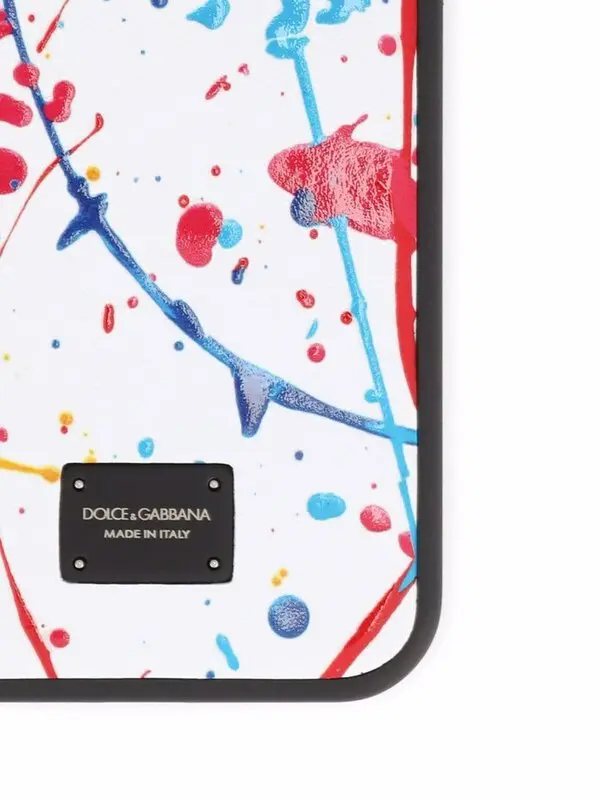 Dolce & Gabbana Abstract Print Iphone Case - White