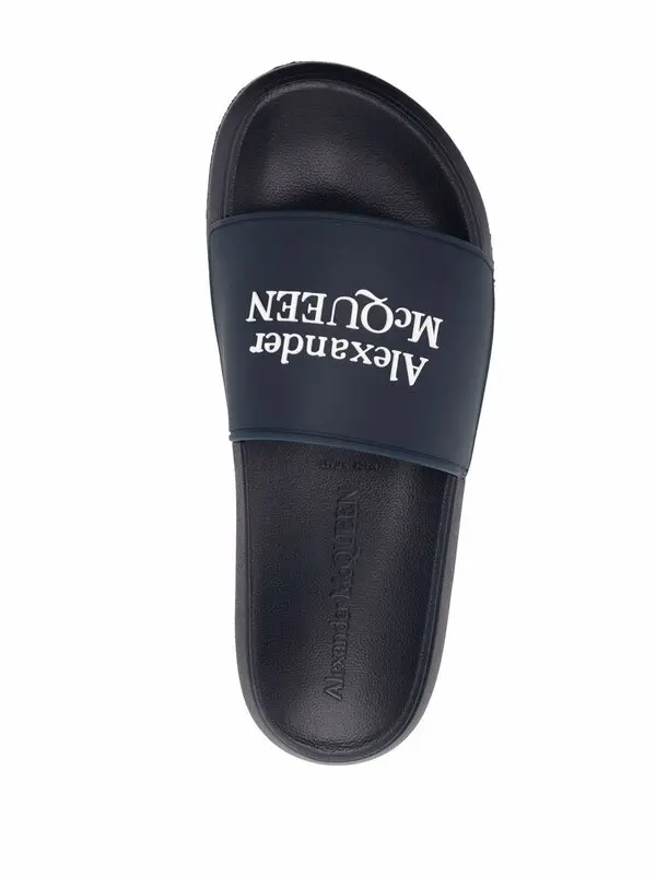 Alexander McQueen Logo-print Slides
