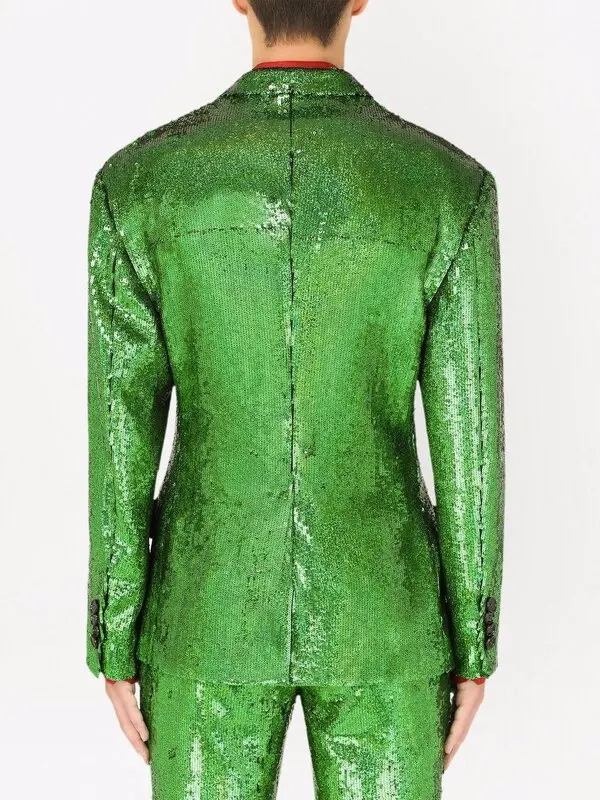 Dolce & Gabbana Sequin-embellished Double-breasted Blazer