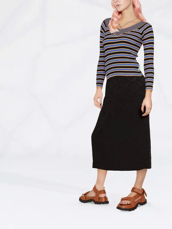 Andersson Bell Striped Rib-knit Jumper