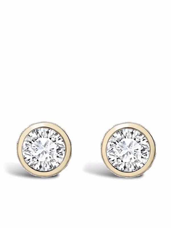 PRAGNELL 18kt Yellow Sundance Diamond Stud Earrings - Gold