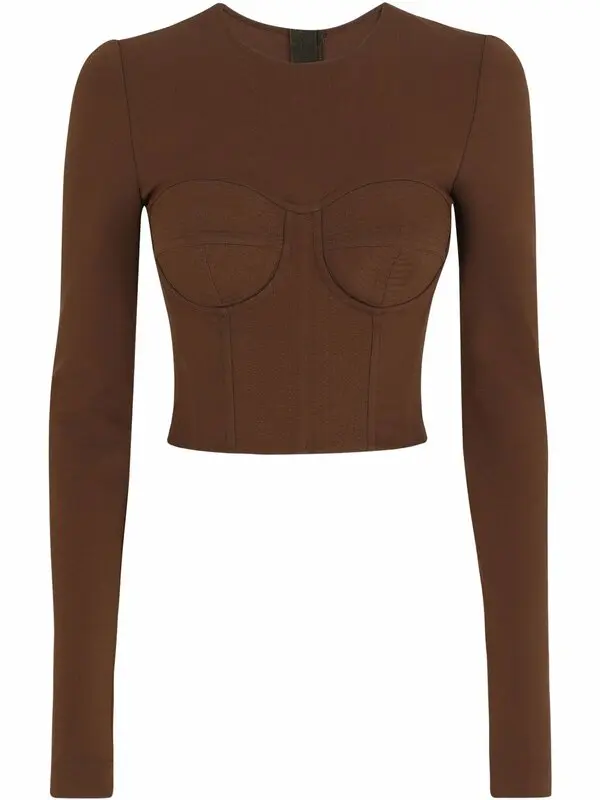 Dolce & Gabbana Long-sleeve Corset Top
