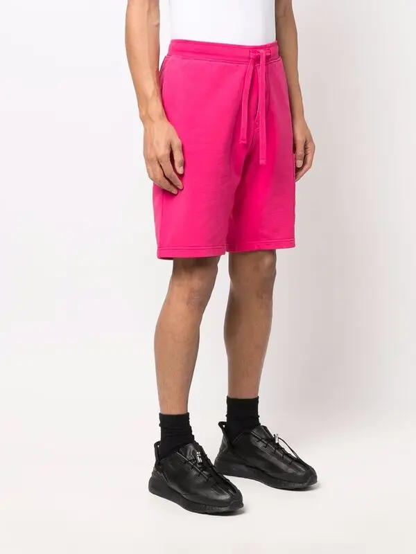 Stone Island Logo-patch Track Shorts - Pink