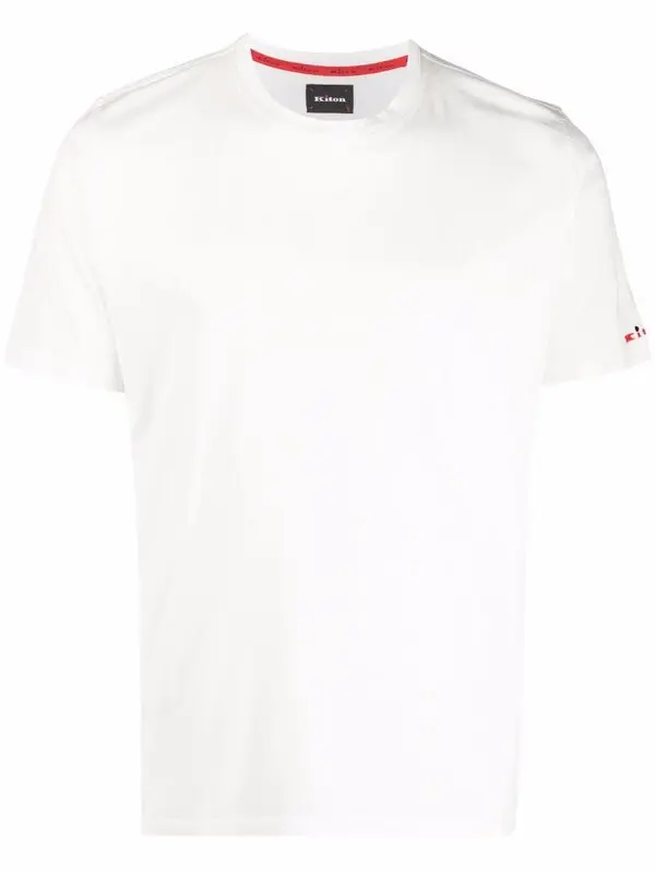 Kiton Short-sleeved Cotton T-shirt - White