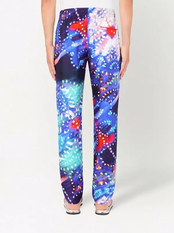 Dolce & Gabbana Luminaire-print Silk Pajama Trousers - Blue