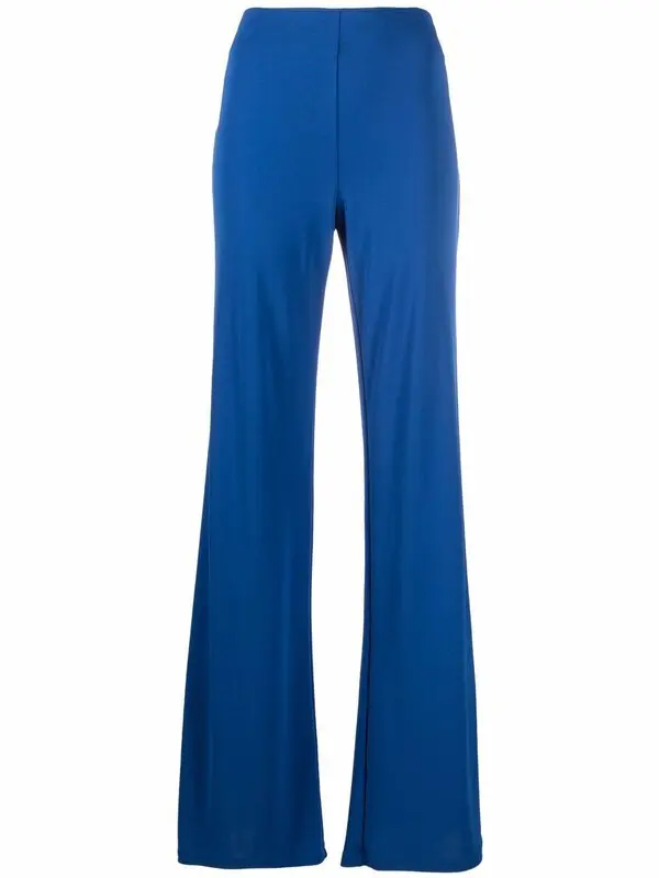 Alberta Ferretti High-waist Tailored Trousers - Blue