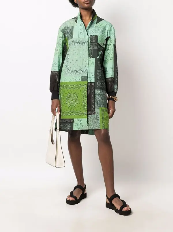 green kenzo dress Kenzo Flower Spot Long Dress in Black