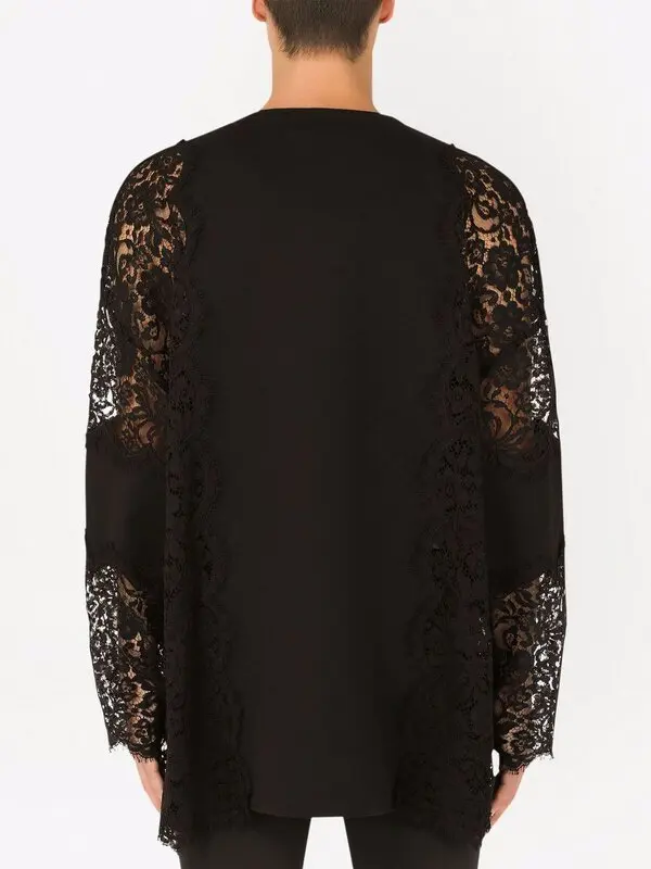Dolce & Gabbana Lace-detail Long-sleeve T-shirt