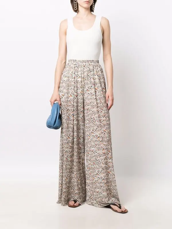 Patrizia Pepe Graphic-print Trousers