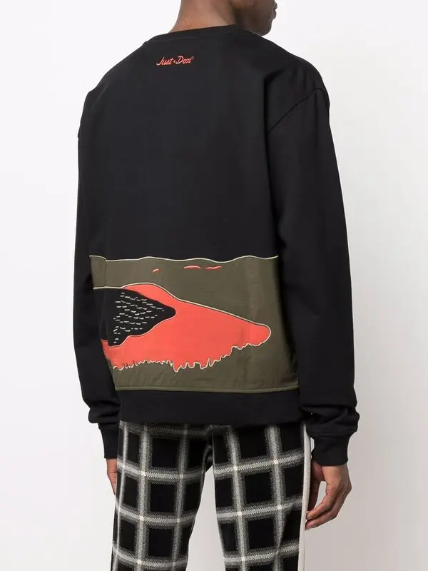JUST DON Palm Tree Print Jumper