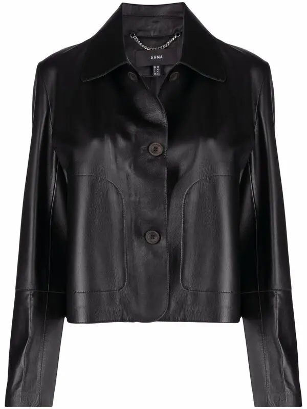 ARMA Classic Collar Leather Jacket