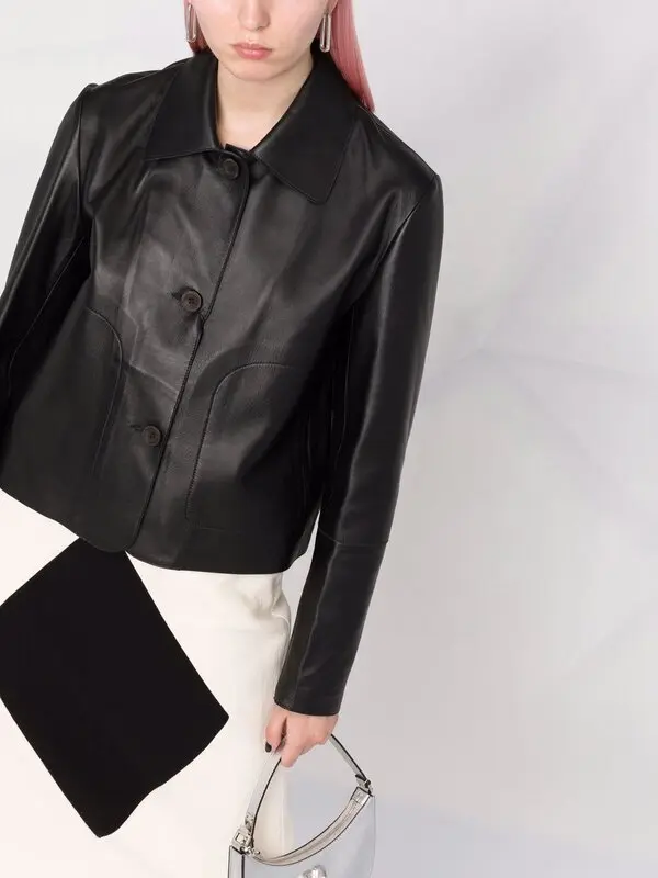 ARMA Classic Collar Leather Jacket
